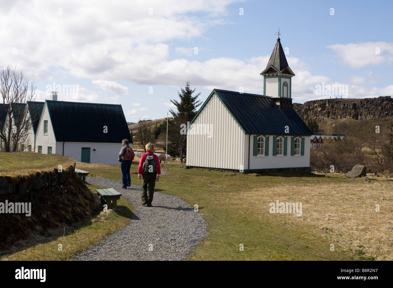 Church Thingvellir National Park Iceland Stock Photo - Alamy