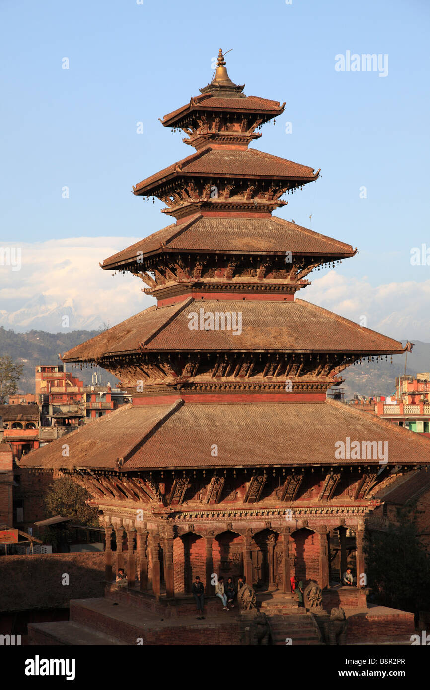 Nepal Kathmandu Valley Bhaktapur Nyatapola Temple Stock Photo - Alamy