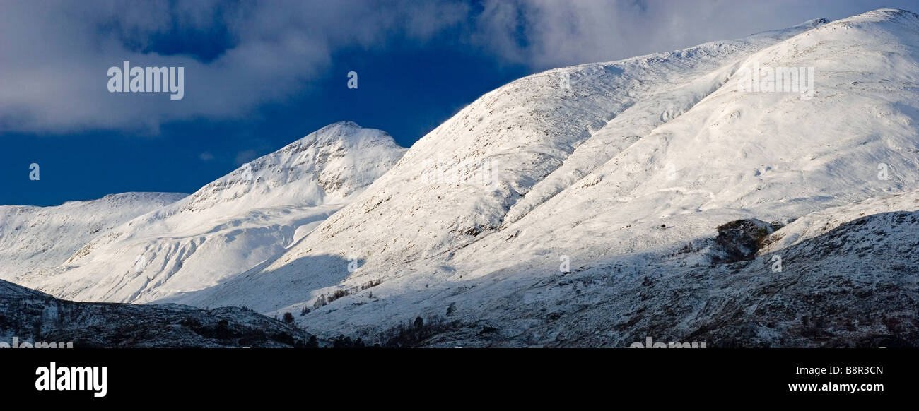 Snowy mountains near Kinlochleven, Highlands, Scotland Stock Photo - Alamy