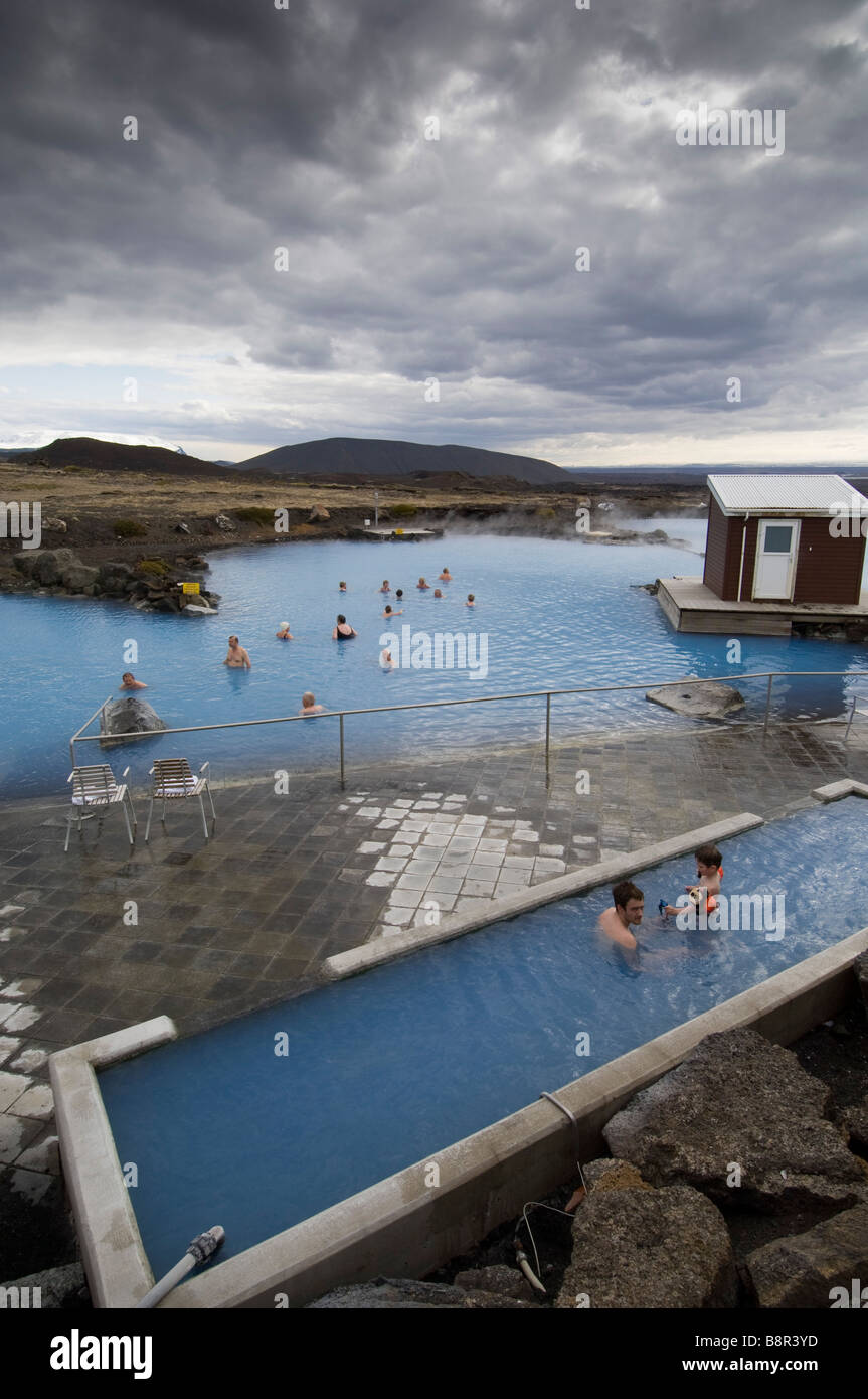 Geothermal hot spring Reykjahlid Iceland Stock Photo - Alamy