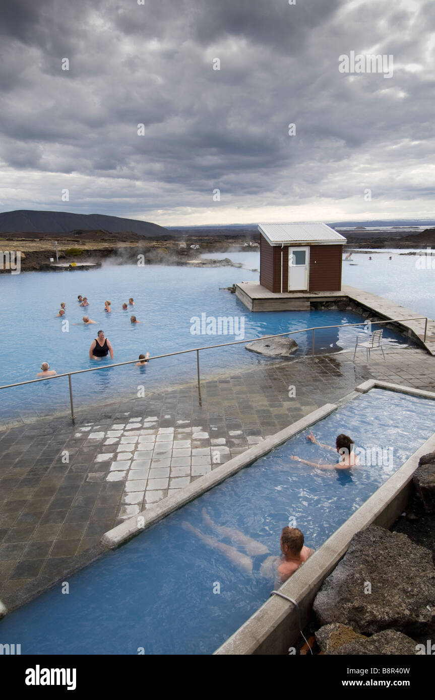 Geothermal hot spring Reykjahlid Iceland Stock Photo - Alamy