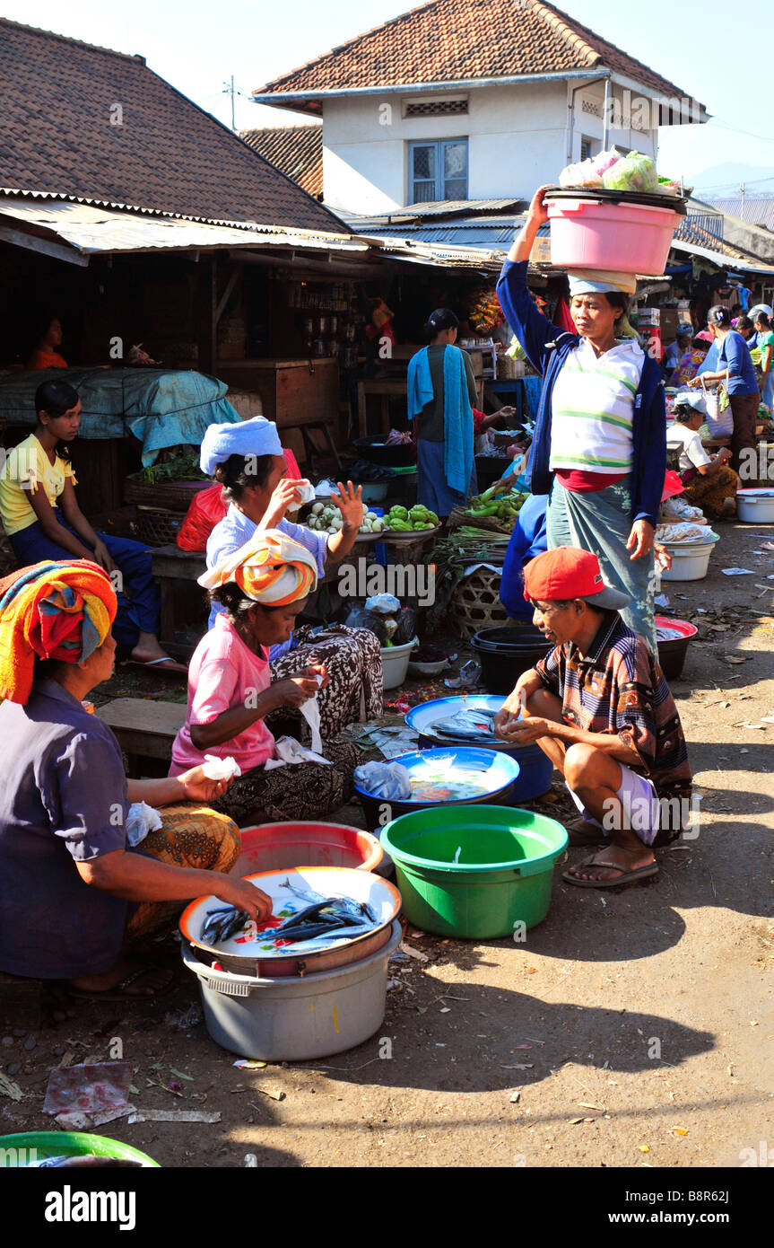 Morning fresh market in Singaraja,northern Bali,Indonesia Stock Photo ...