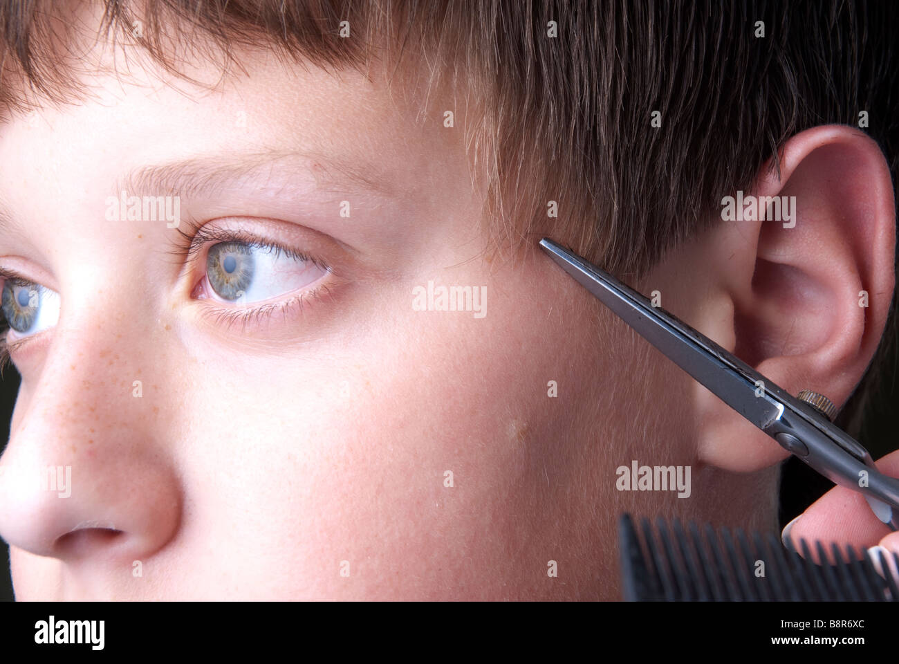 Short hair with a fringe hi-res stock photography and images - Alamy