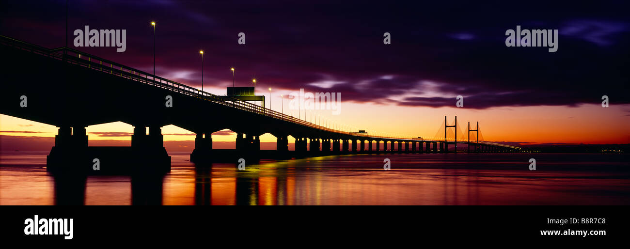 The Prince of Wales Bridge (Second Severn Crossing) over the River ...