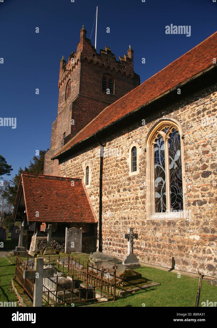 St Mary the Virgin Church Fryerning Stock Photo - Alamy