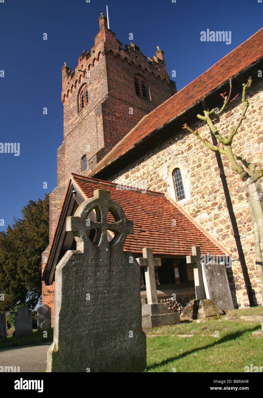 St Mary the Virgin Church Fryerning Stock Photo - Alamy