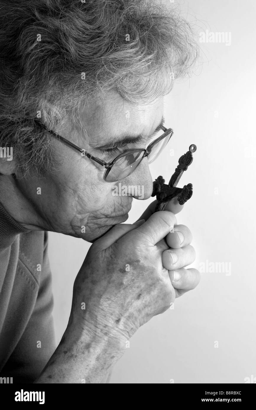 Prayer religion Black and White Stock Photos & Images - Alamy
