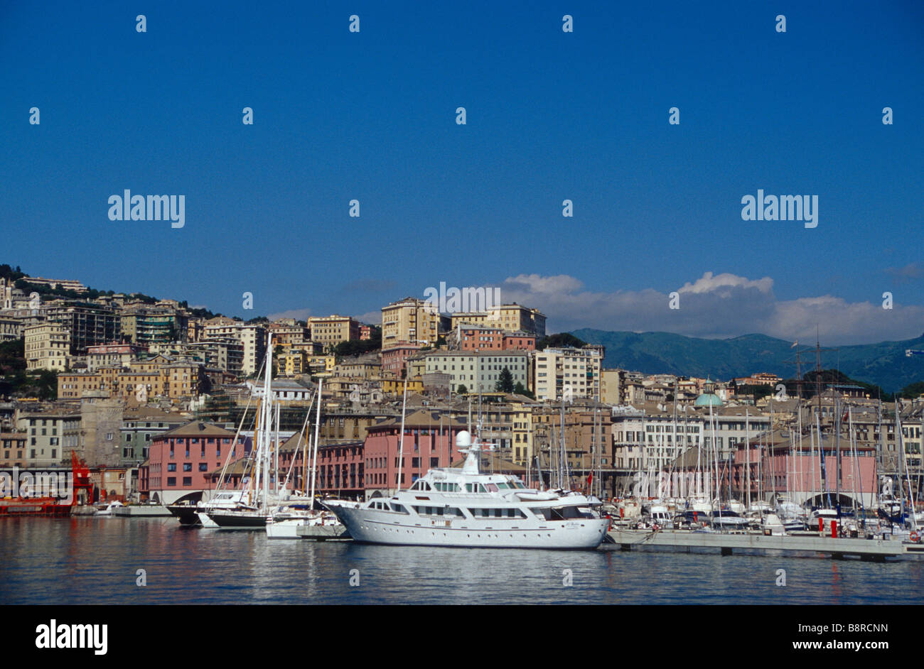 Yacht Harbour of Genoa Stock Photo - Alamy