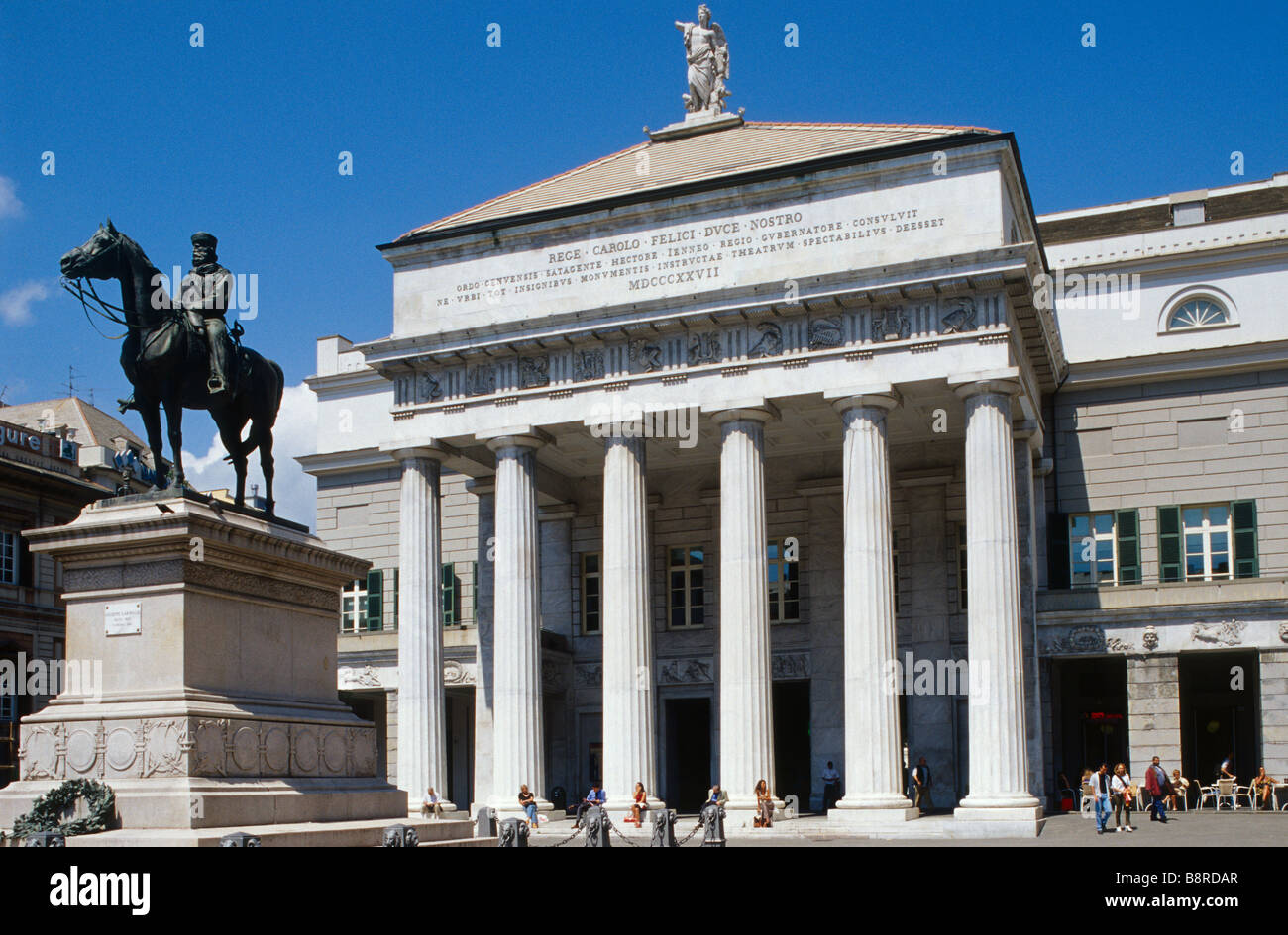 Carlo Felice Theatre in Genoa Stock Photo - Alamy