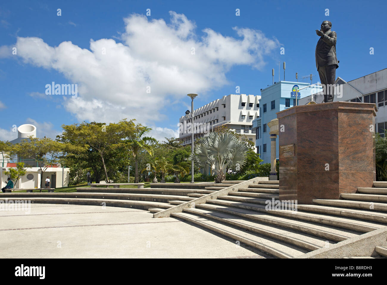 The Right Excellent Errol Walton Barrow statue, Independence Square, Barbados, St. Michael Stock ...