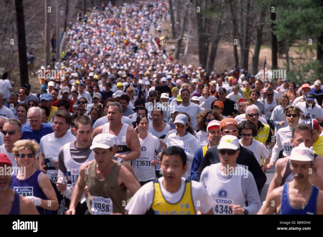 Boston marathon crowd hi-res stock photography and images - Alamy