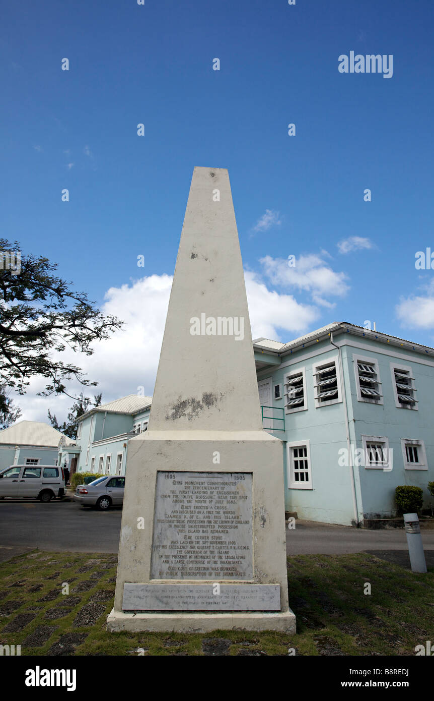 Obelisk Holetown monument in Holetown, "West Coast" of Barbados, St ...