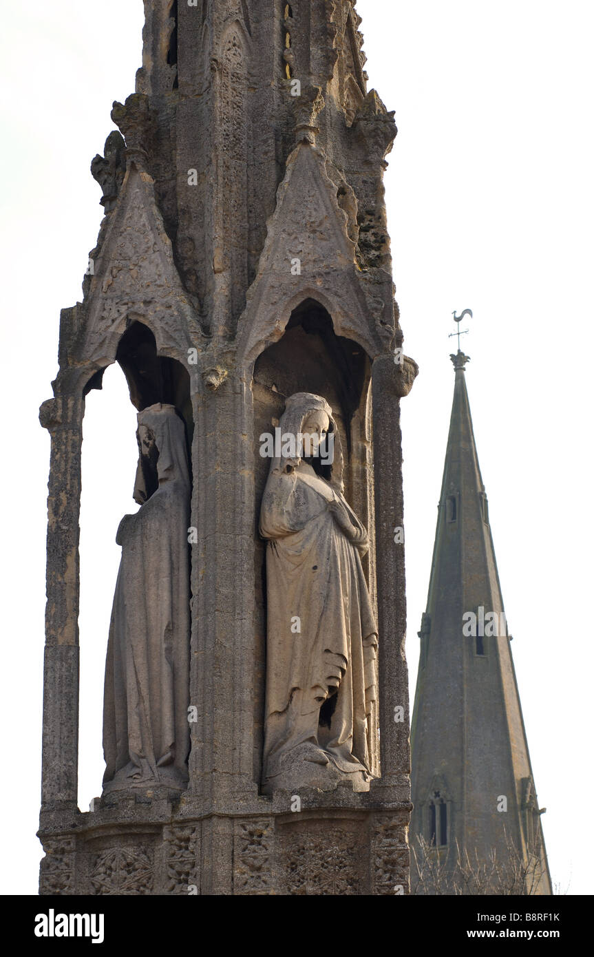 The Eleanor Cross and St. Mary Magdalene Church, Geddington ...