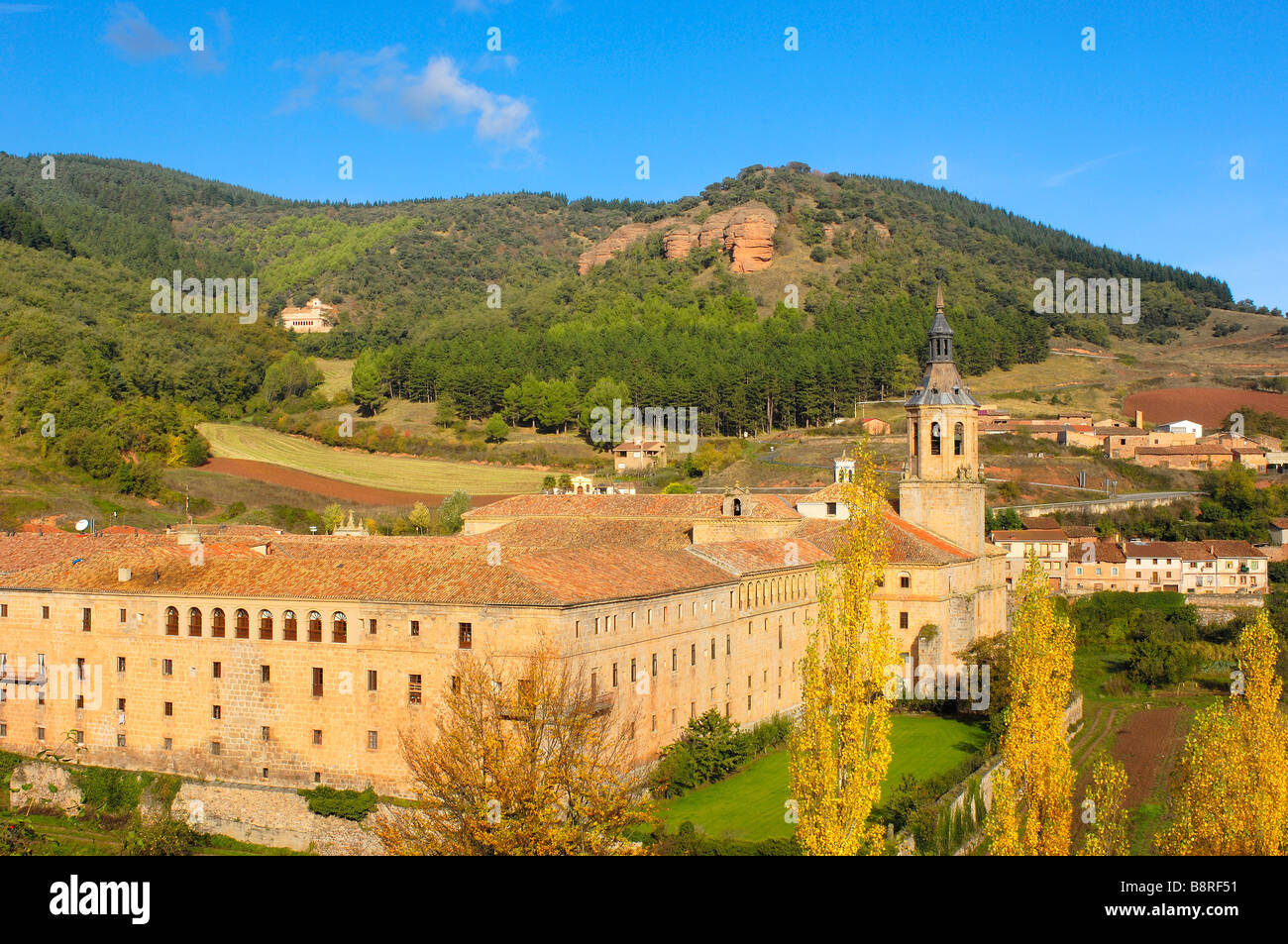 Yuso Monastery and Suso Monastery at the background San Millán de la ...