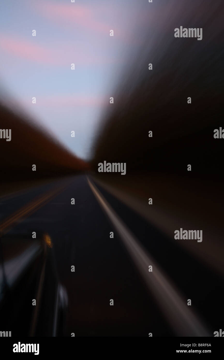 Motion Blurred Road Stock Photo - Alamy