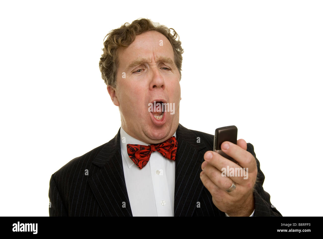 Shouting down phone hi-res stock photography and images - Alamy