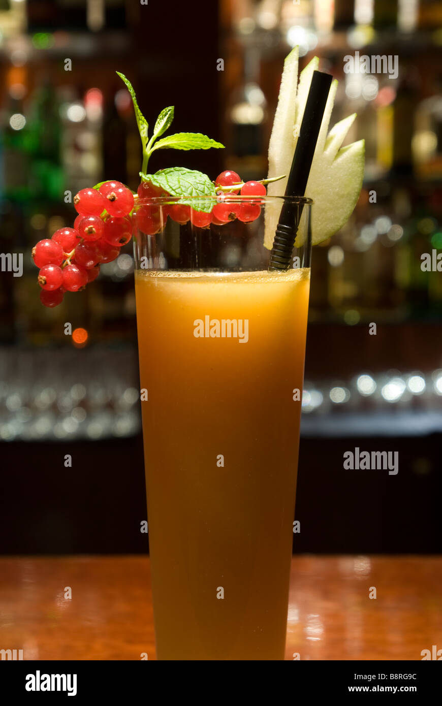 A cocktail on a bar Stock Photo - Alamy