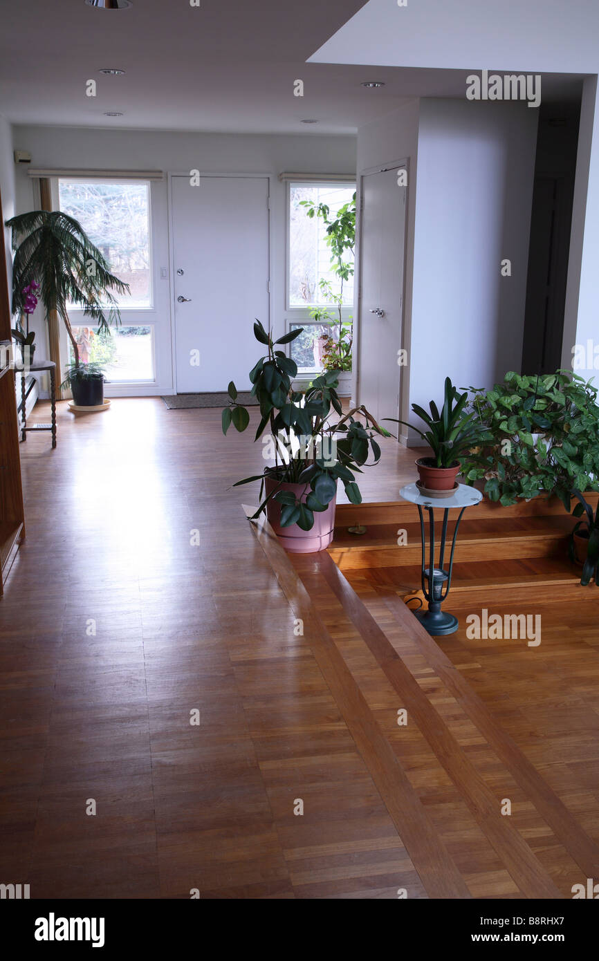 Entrance hall in open contemporary home Stock Photo - Alamy