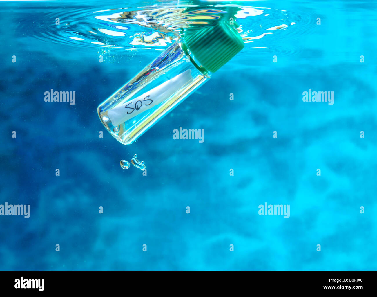Message in a Bottle Stock Photo - Alamy