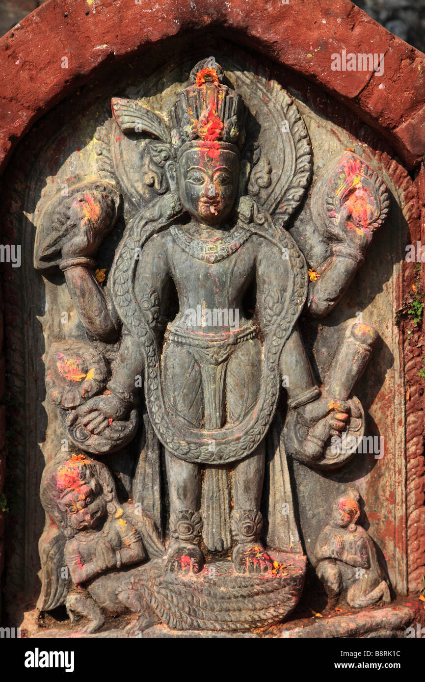 Nepal Kathmandu Valley Ichangu Narayan hindu shrine Stock Photo - Alamy