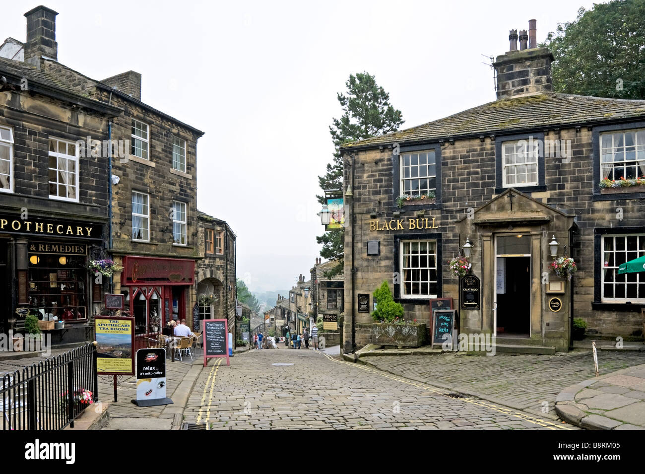 Howarth home of the Bronte sisters Stock Photo - Alamy