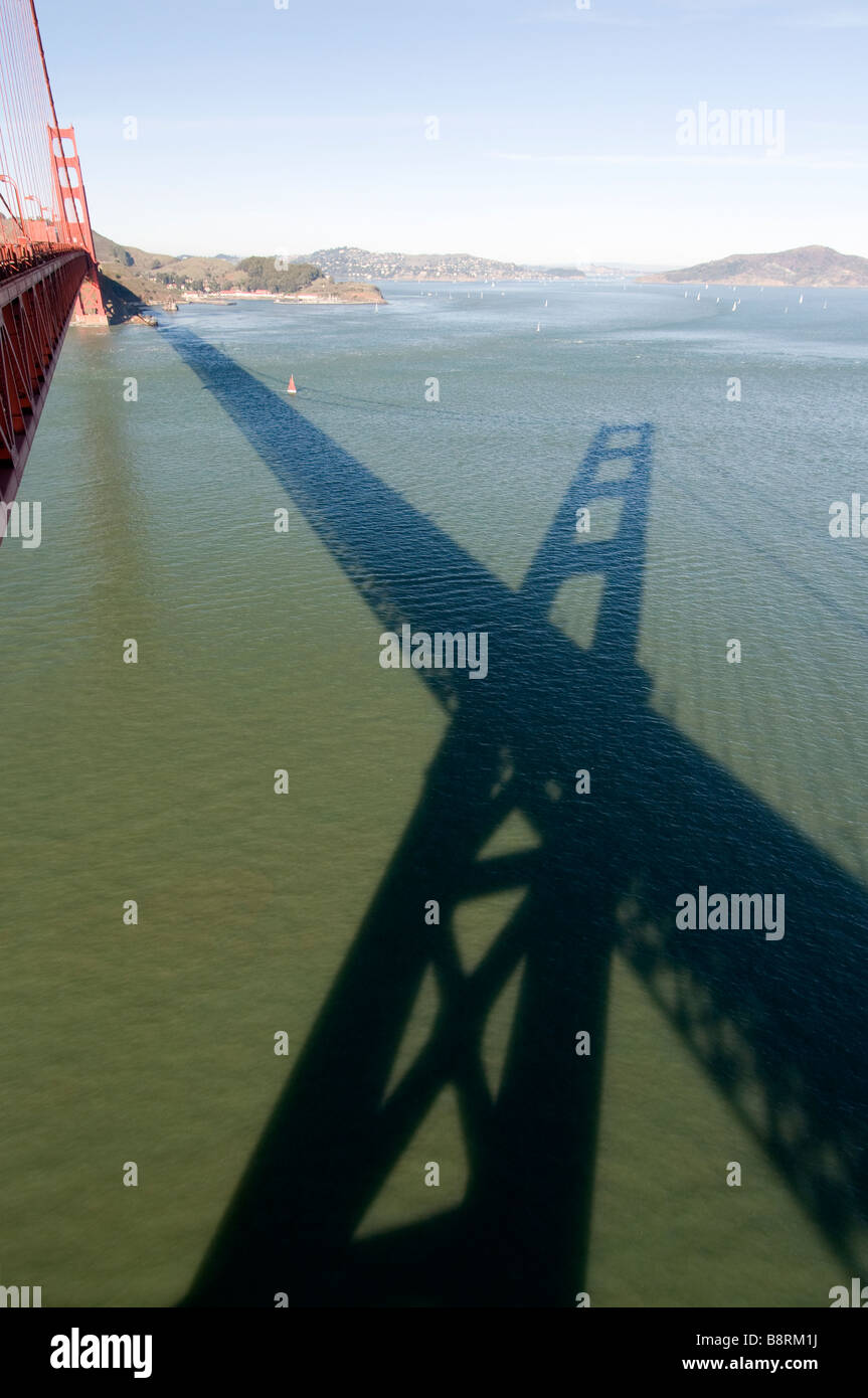 Golden gate bridge shadow Stock Photo - Alamy