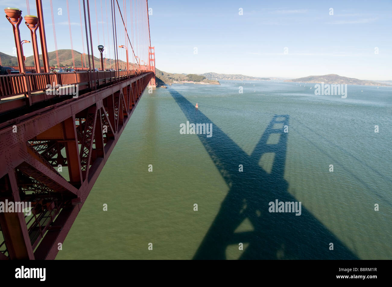 Golden gate bridge shadow Stock Photo - Alamy