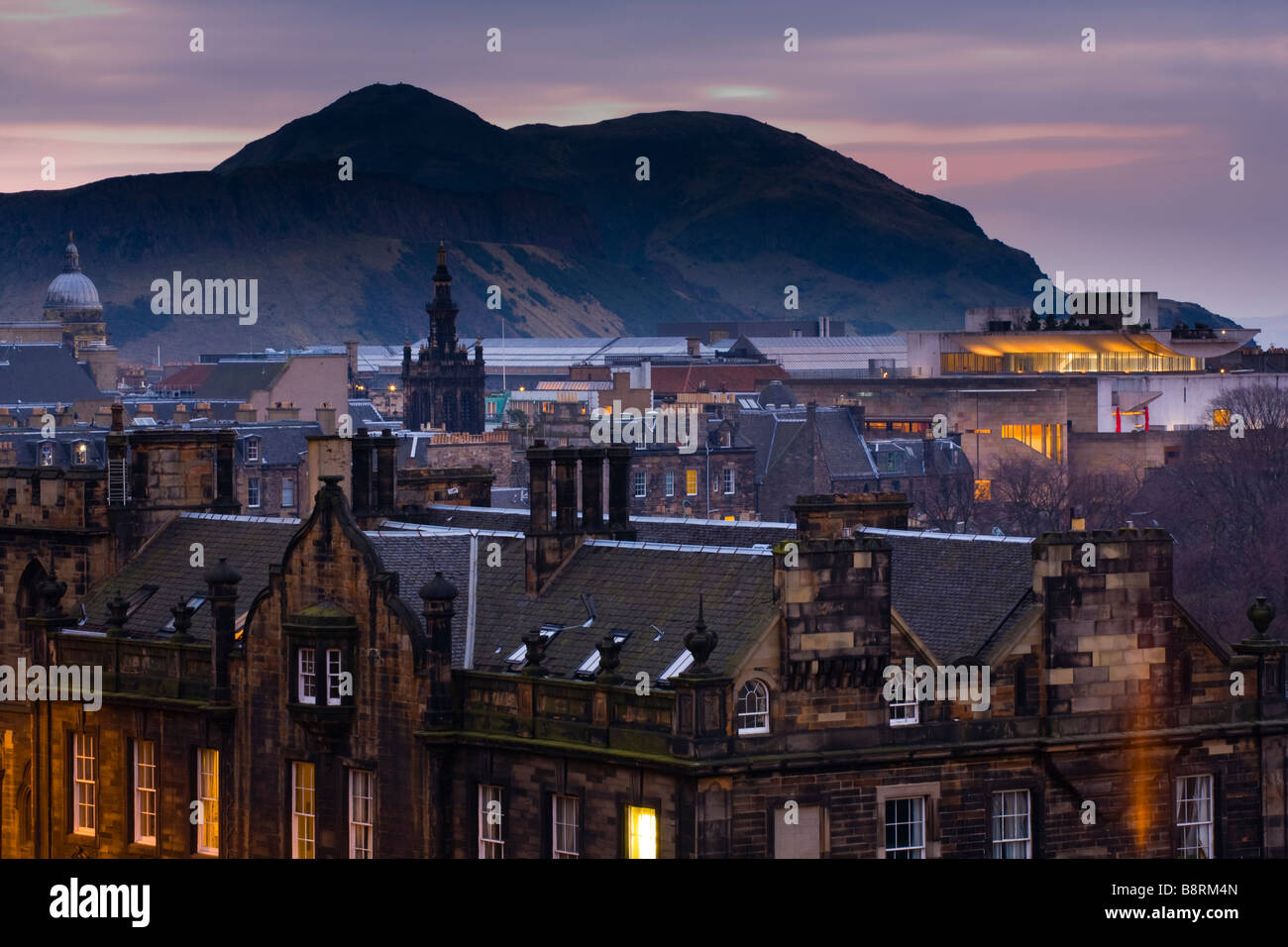 Scotland Edinburgh Old Town View overlooking the Old Town towards the ...