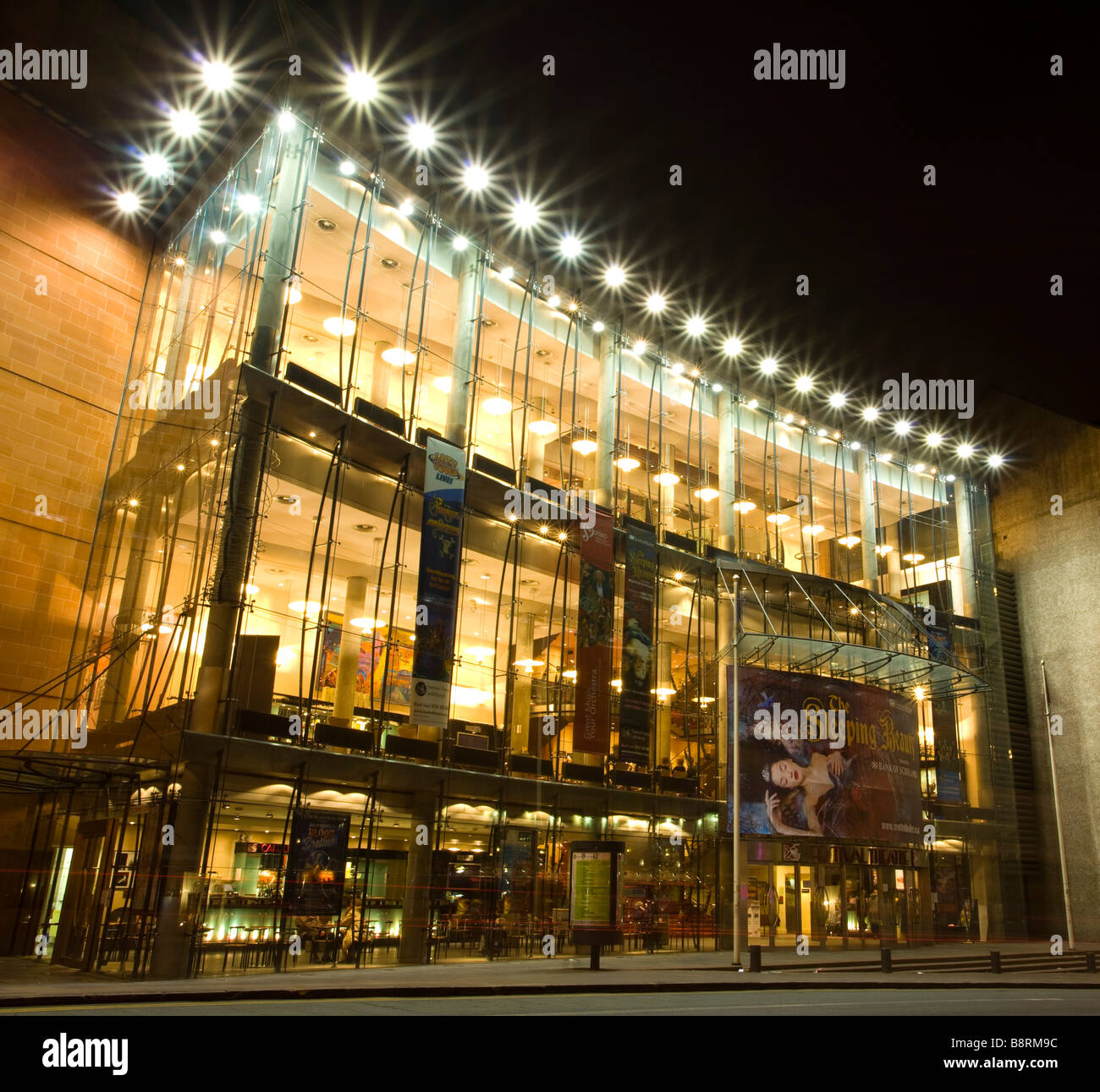 Scotland Edinburgh Festival Theatre The modern glass facade of the ...
