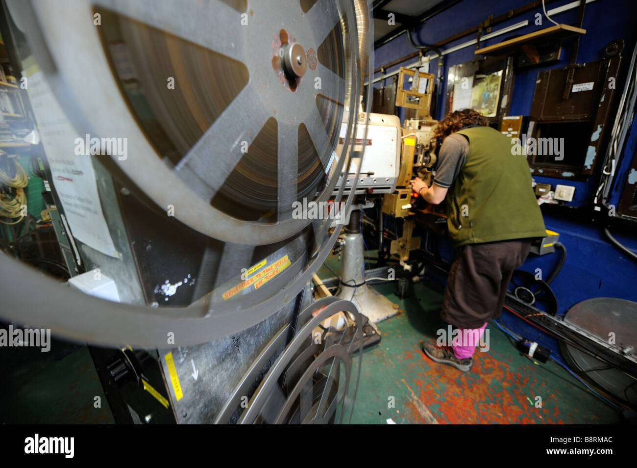 A BELL HOWELL GAUMONT PROJECTOR AT THE CUBE MICROPLEX INDEPENDENT ...