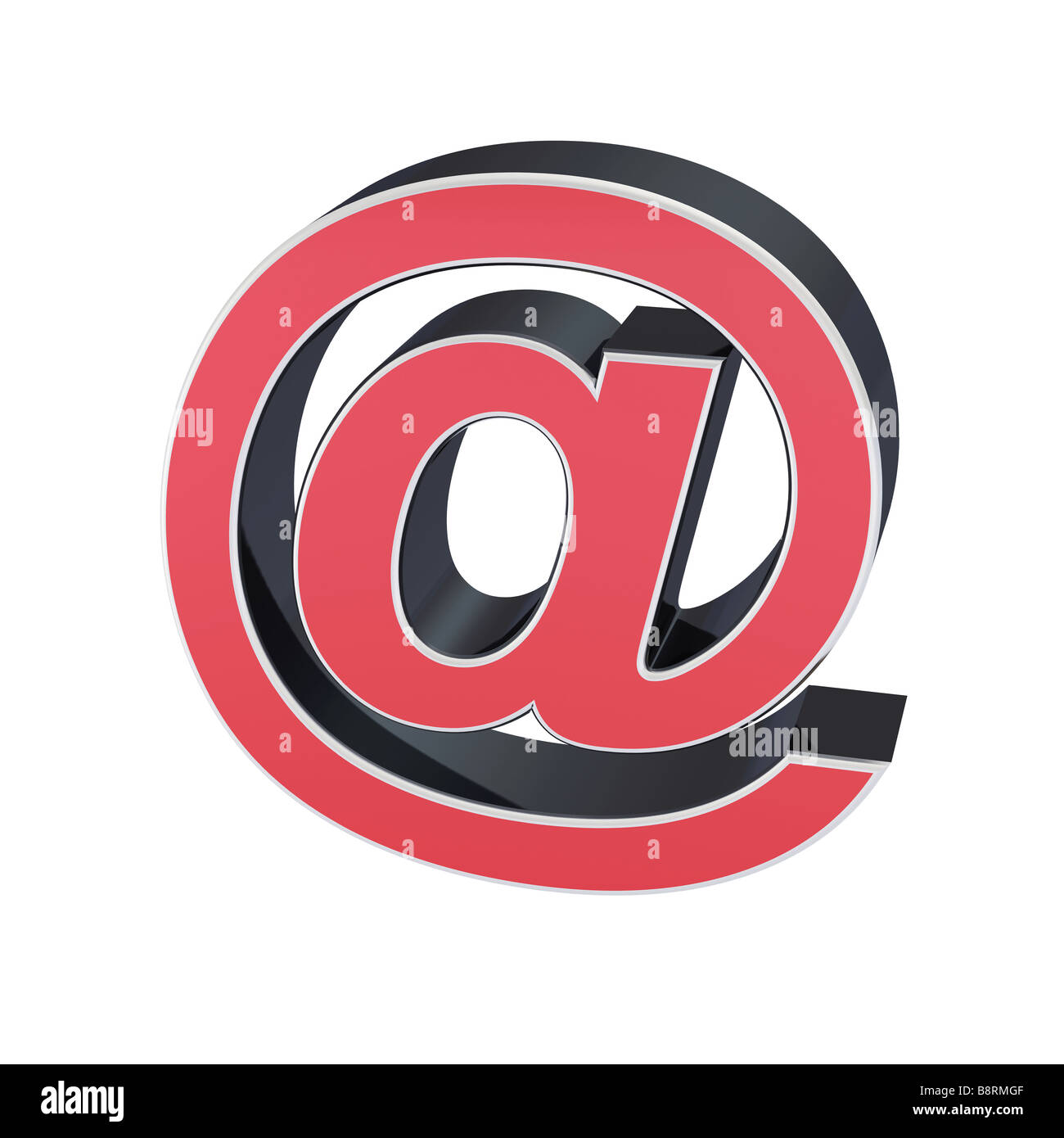 Symbol at isolated on a white background red color Stock Photo - Alamy