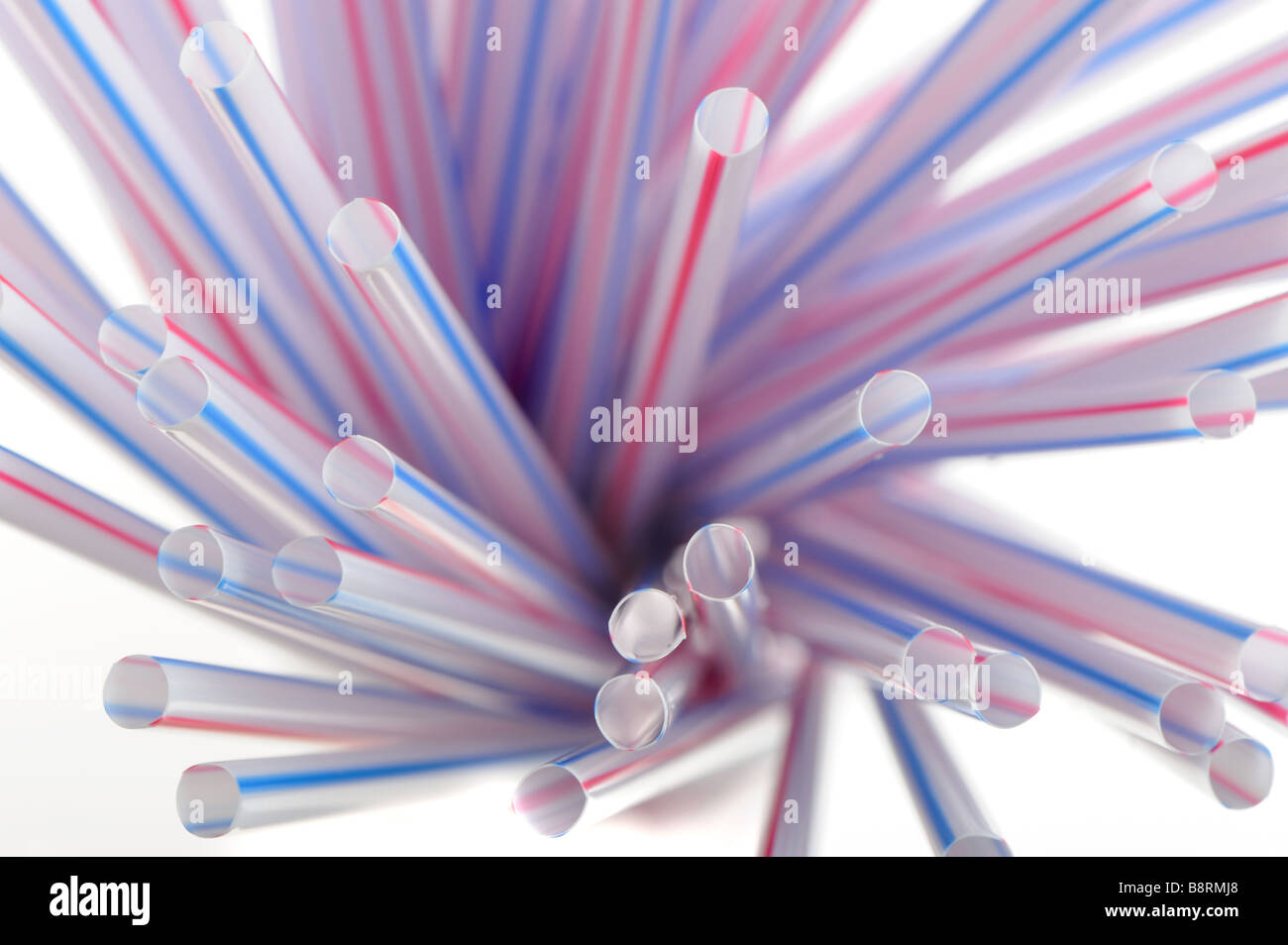 Tubules for a cocktail An abstract background from plastic tubules ...