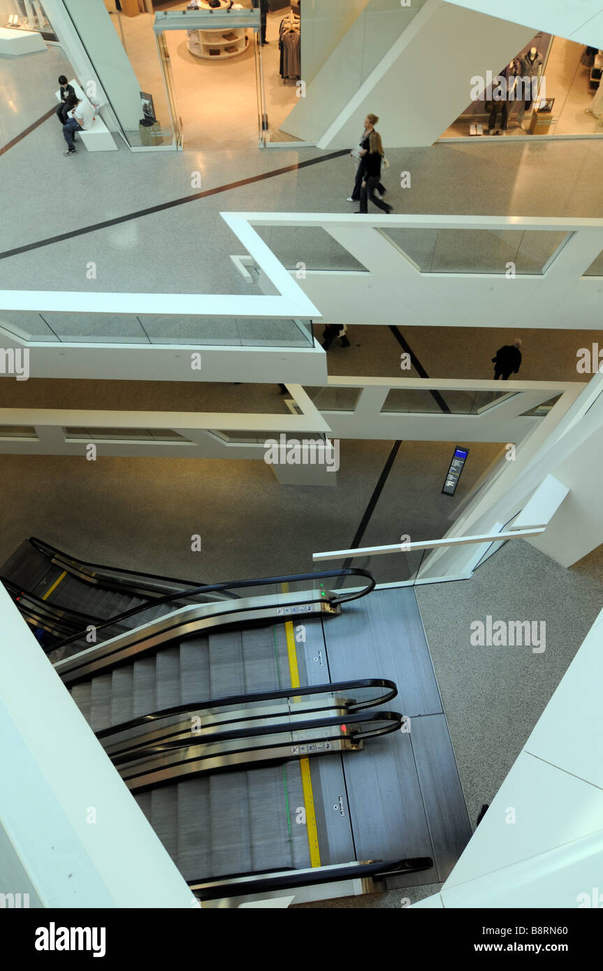 Inside the Westside shopping centre in Bern, whose striking design is ...