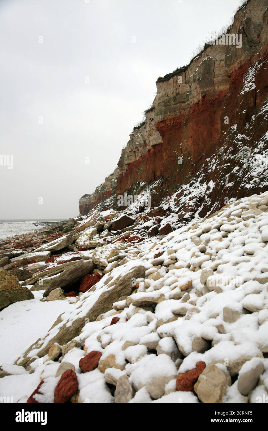 Coastal erosion on cliffs hunstanton hi-res stock photography and ...