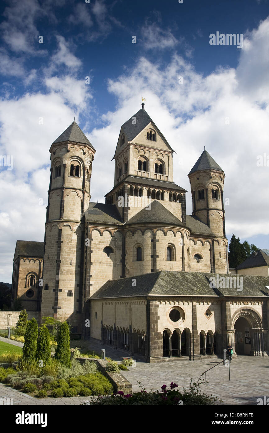 Maria Laach Abbey, Germany, North Rhine-Westphalia, Eifel Stock Photo ...