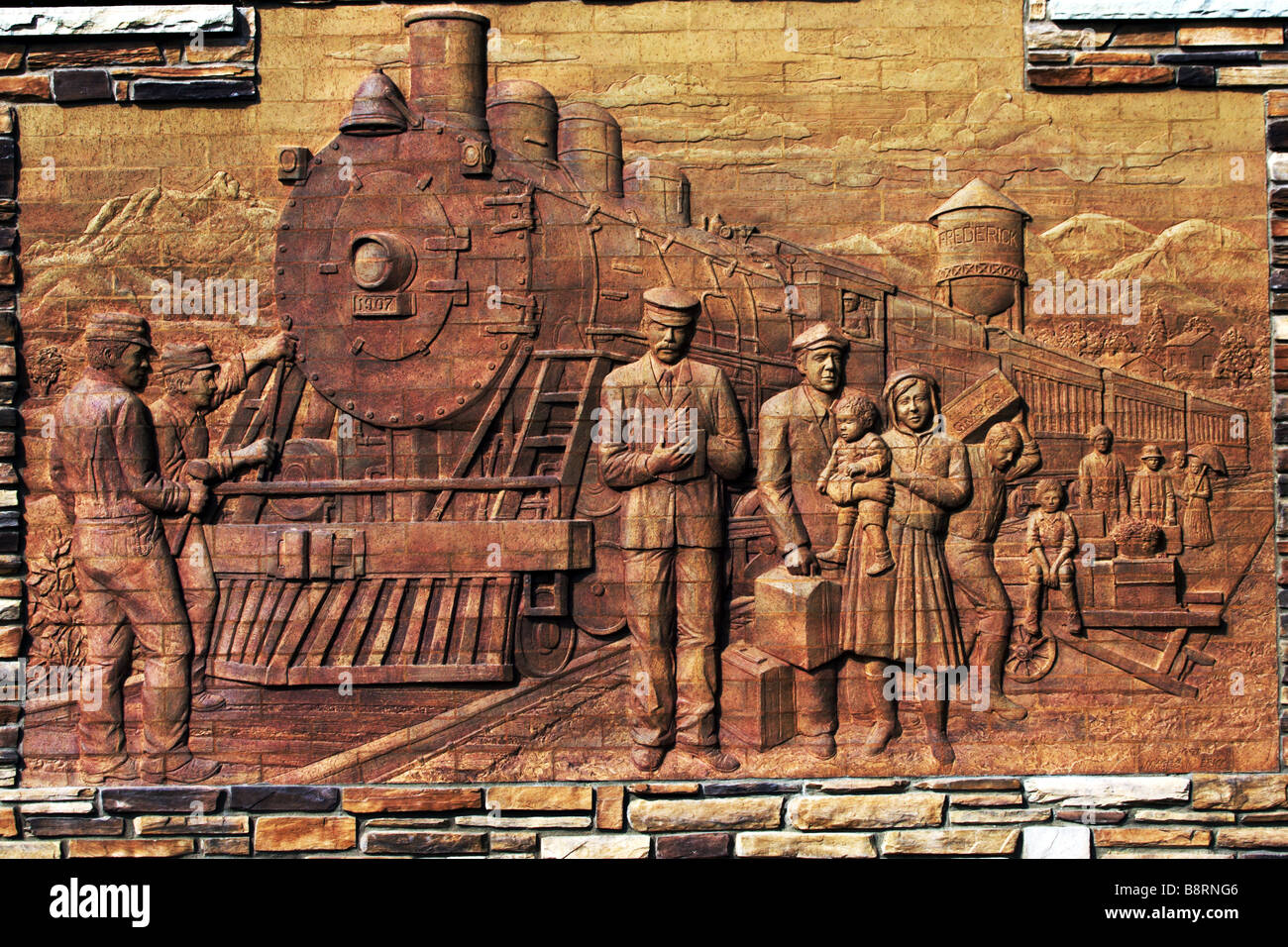 MEMORIAL TO MINERS AT FREDERICK, COLORADO Stock Photo - Alamy