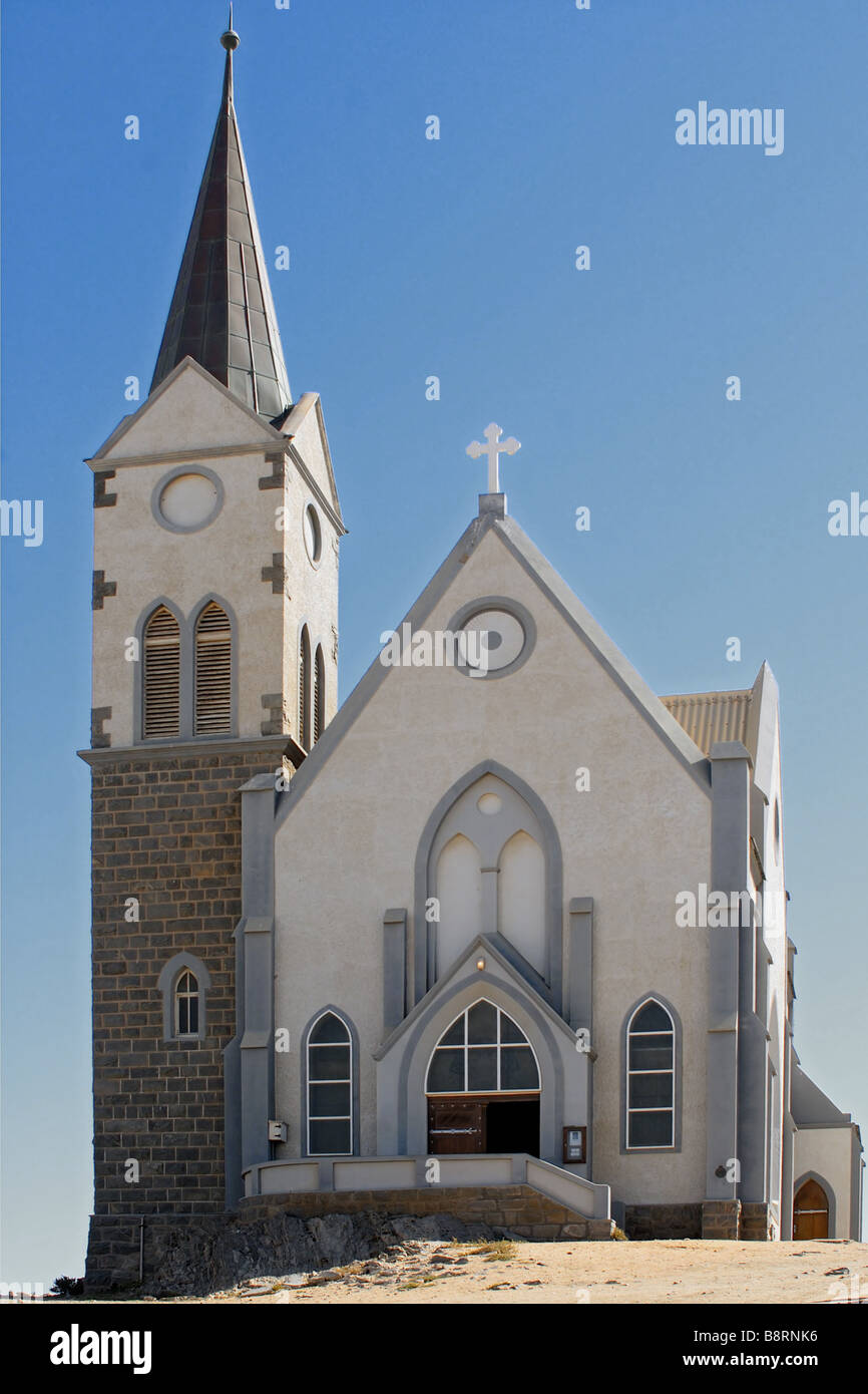 German heritage main church of Luederitz, Namibia Stock Photo - Alamy