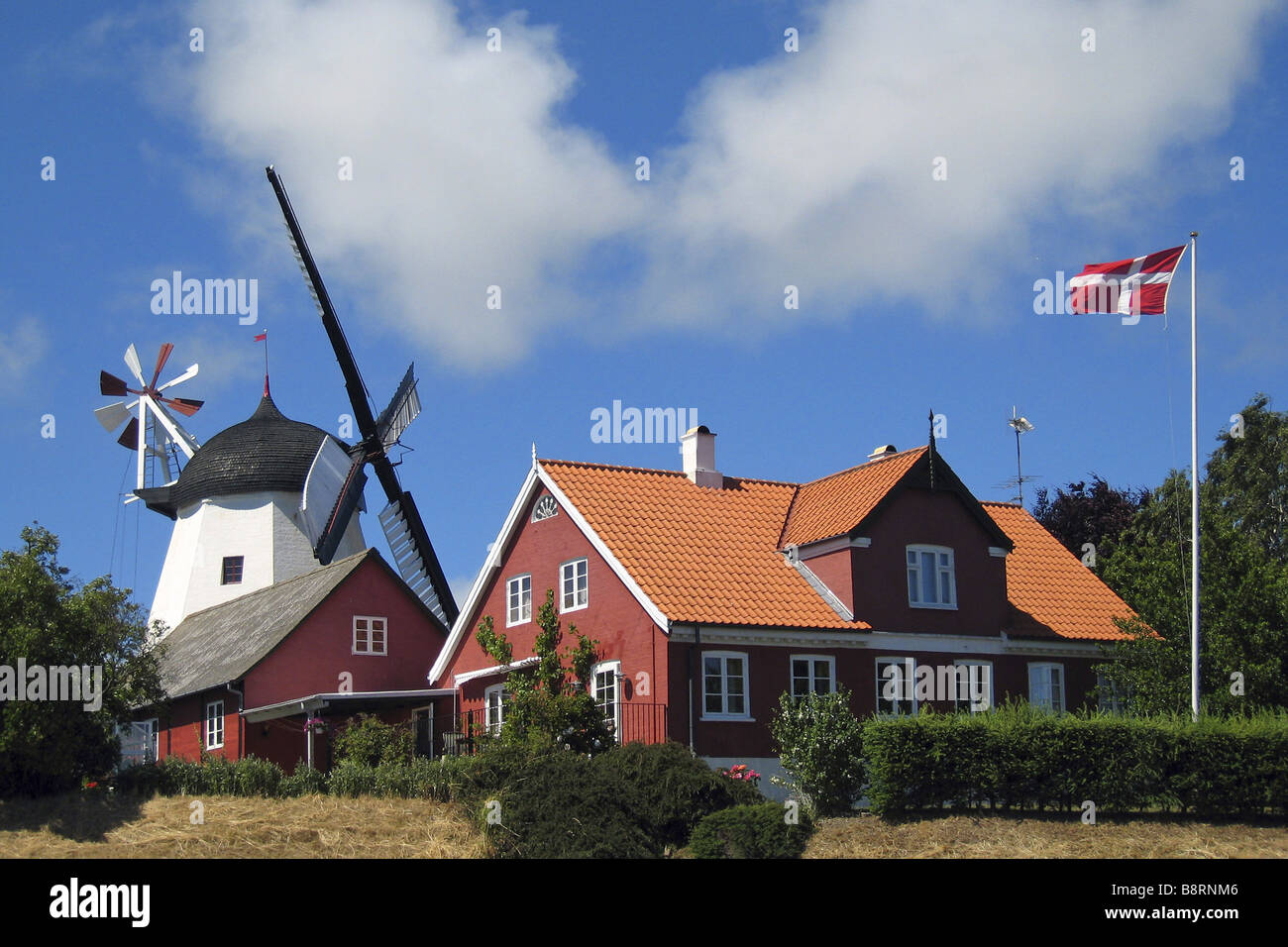 windmill of Arsdale, the only working flour mill in denmark, Denmark ...