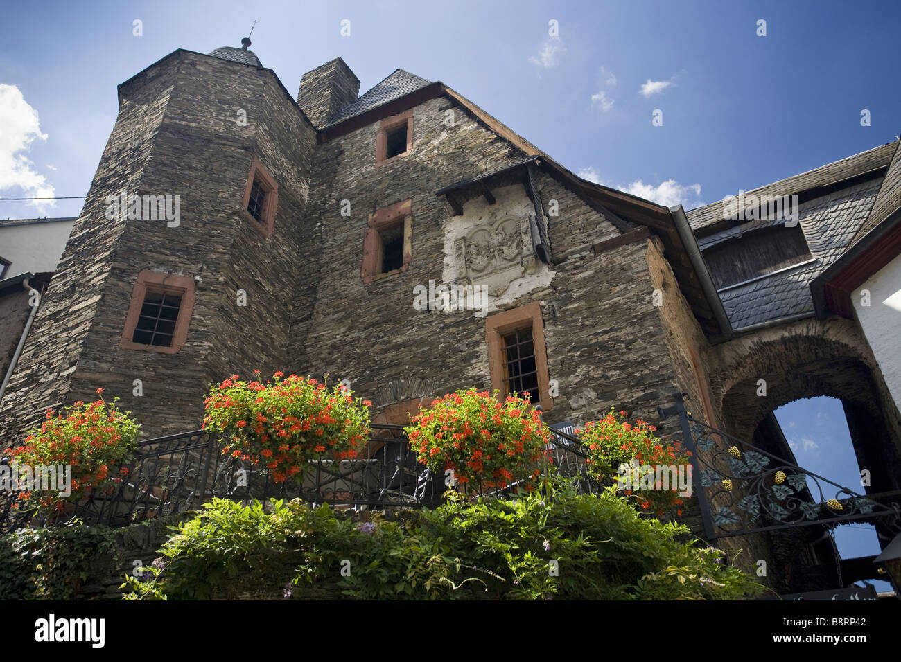 Germany Mosel Valley Beilstein View Beilstein High Resolution Stock ...