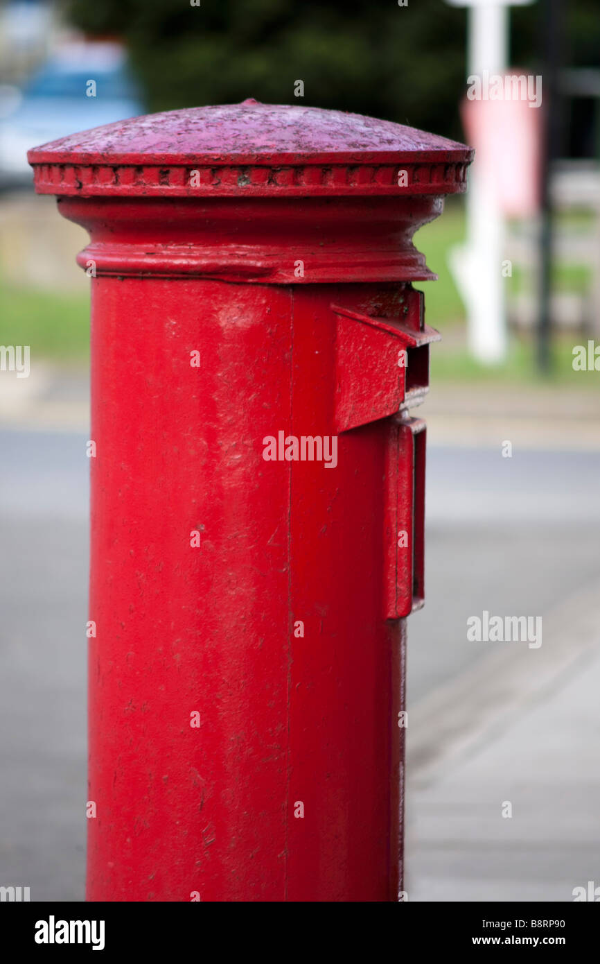 postbox outside house in village Stock Photo - Alamy