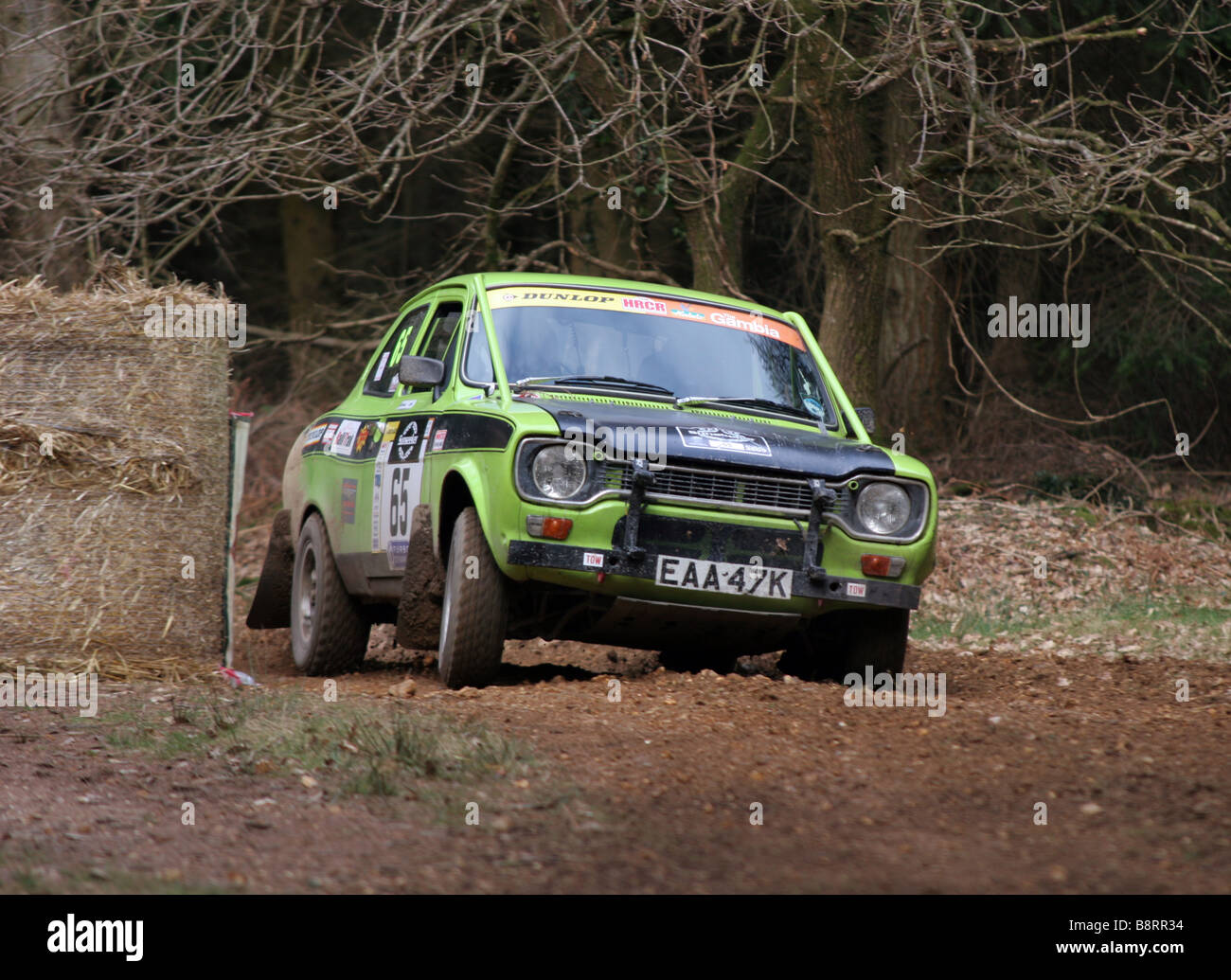 Action shot of rally car proforming at Rallye Sunseeker 2009 Stock ...
