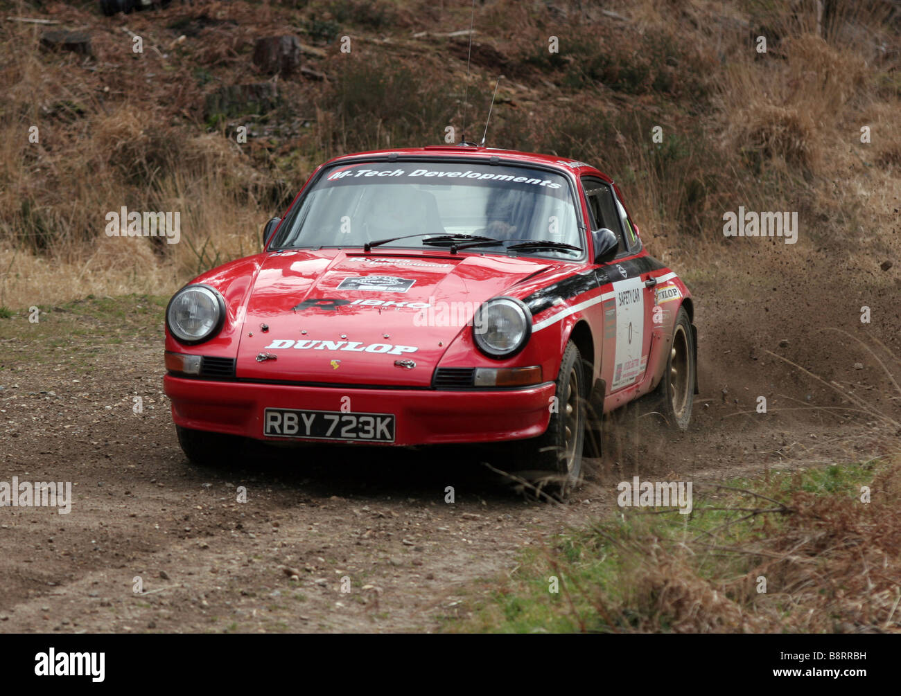 Action shot of rally car proforming at Rallye Sunseeker 2009 Stock ...