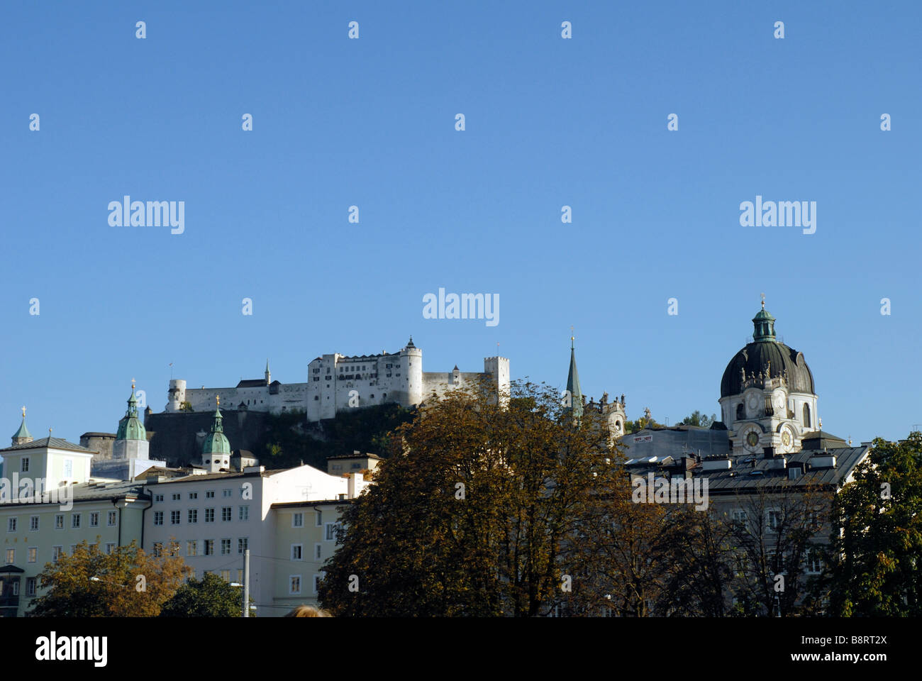 The Salzbach River that runs through Salzburg in Austria Stock Photo ...
