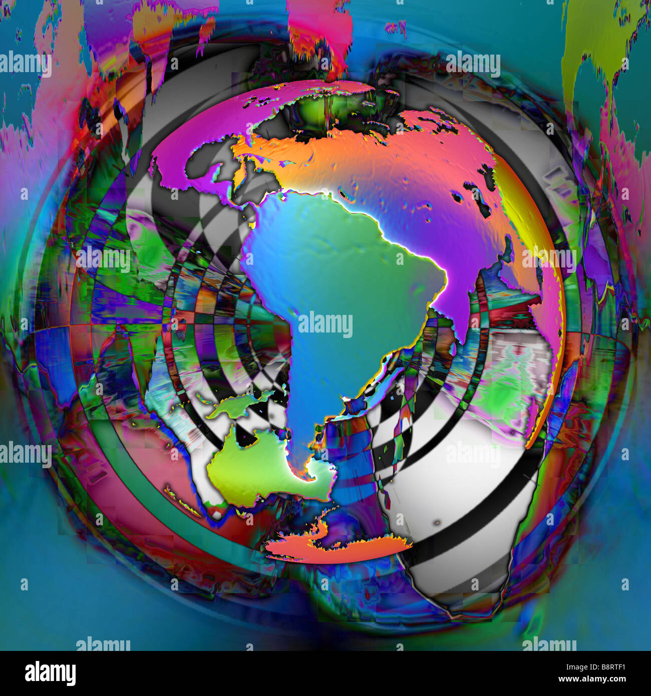 Map of spectrum hi-res stock photography and images - Alamy