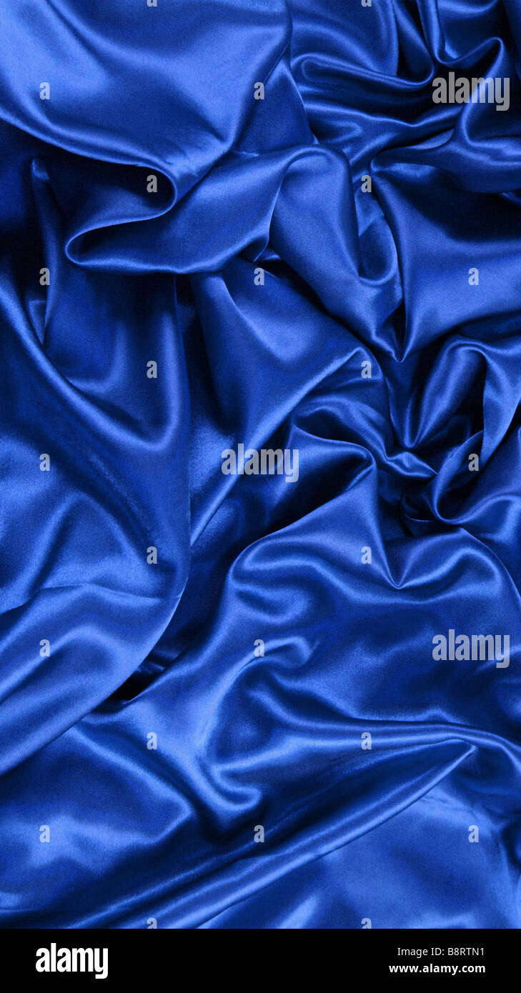 Background of blue satin Stock Photo - Alamy