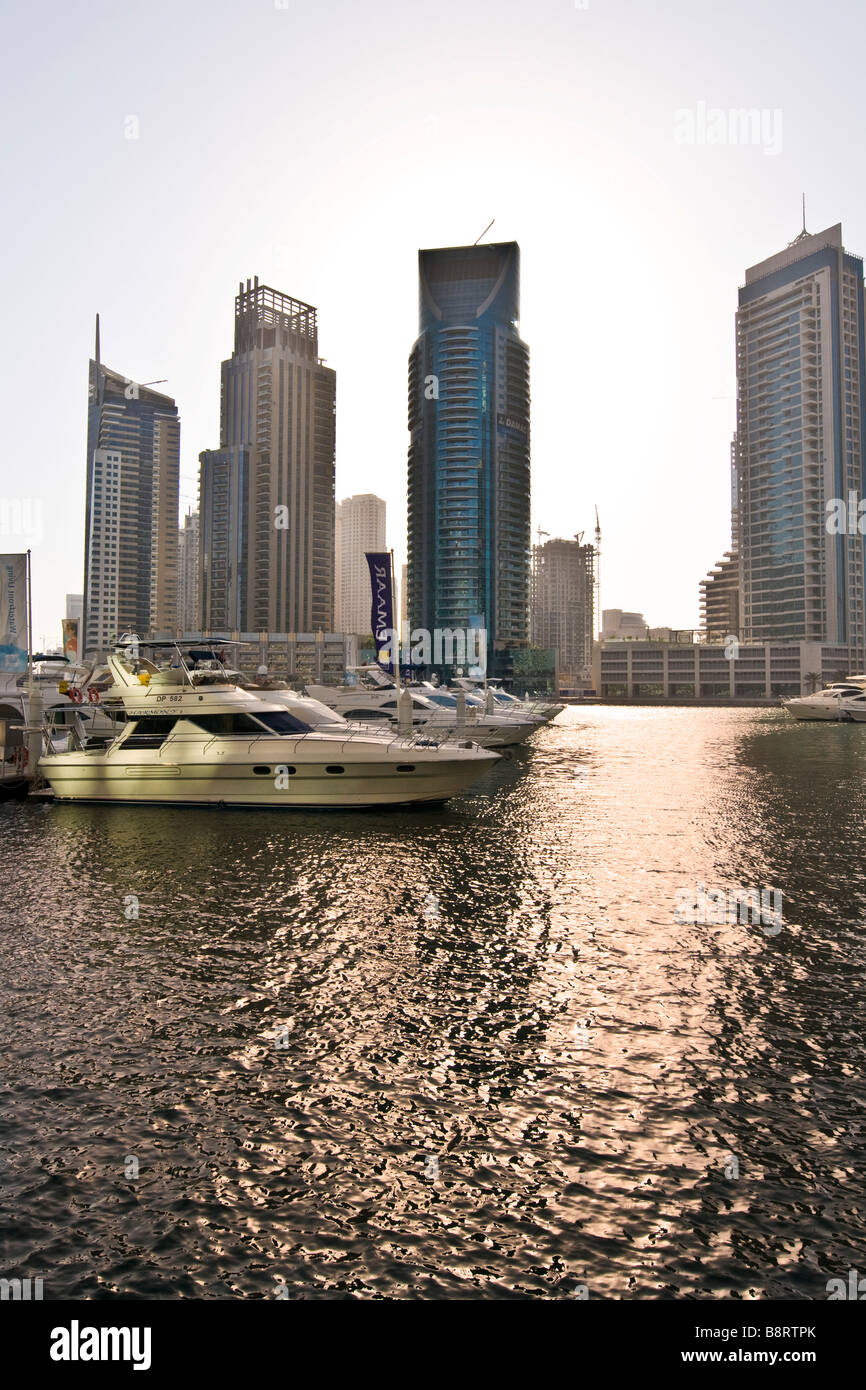 the yacht harbor in the dubai media city dubai united arab emirates ...