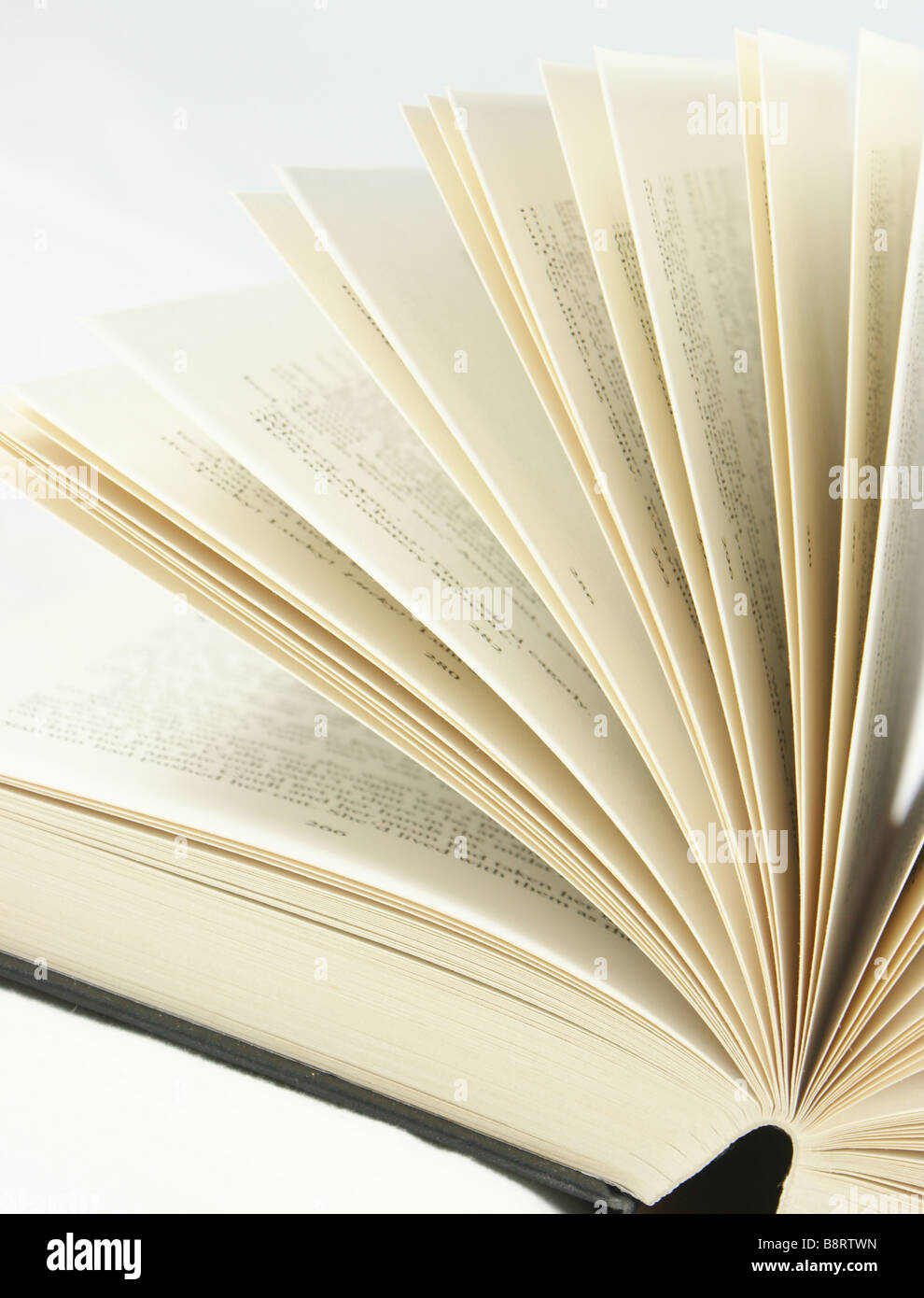 Close up shot of book pages turning Stock Photo - Alamy