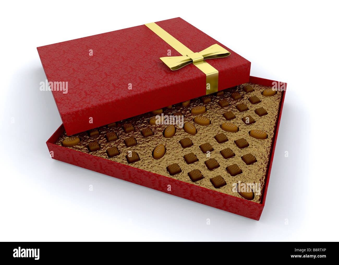 Luxury box of chocolates Stock Photo - Alamy