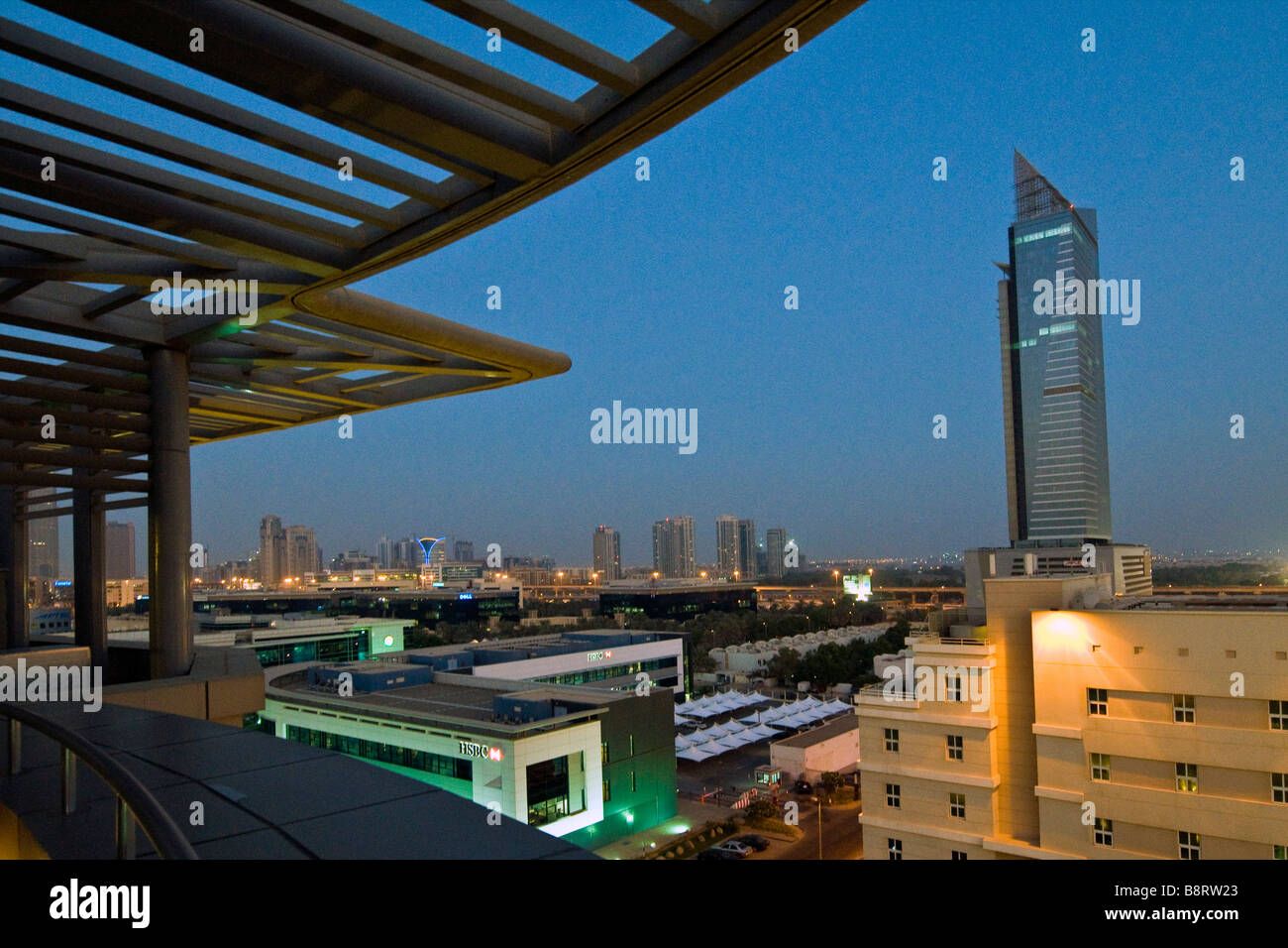 view of dubai from tamanya terrace of the radisson hotel dubai united ...