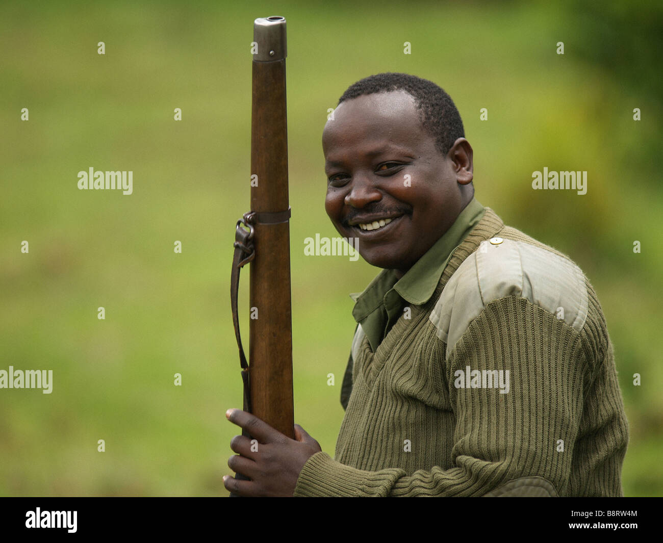 A park ranger at work in Kenya, Africa Stock Photo - Alamy